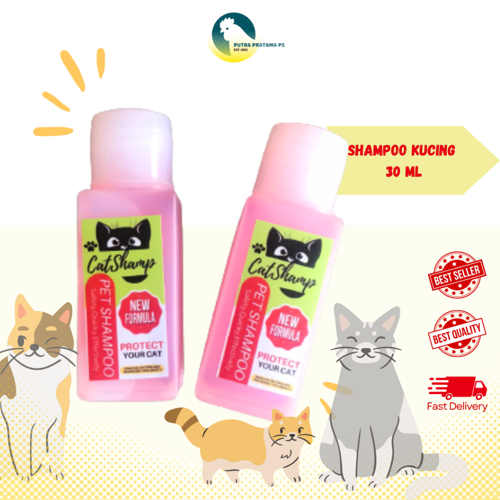 Jual SHAMPO SAMPO KUCING ANTI KUTU DAN JAMUR - CATSHAMP 30 ml | Shopee Indonesia