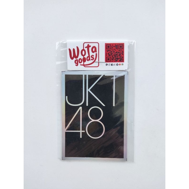 Jual STIKER JKT48 HOLOGRAM LOGO HITAM - STICKER IDOL GRUB - WOTA ...