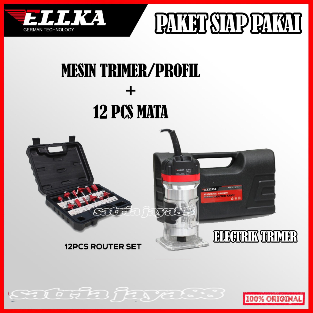 Jual PROMO!!! Bonus Mata 1 set 13 pcs YUKIDO ELLKA MESIN PROFIL/TRIMMER ...