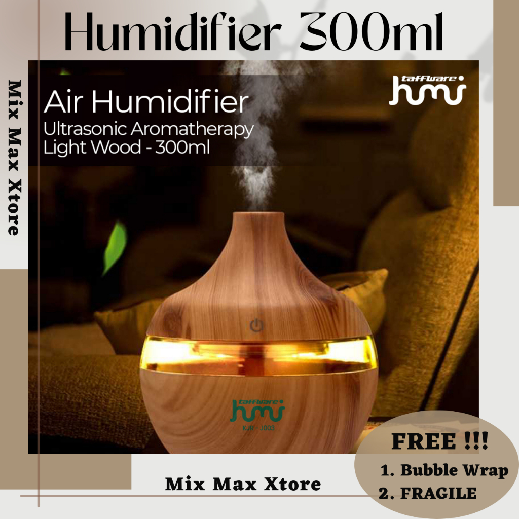 Jual Taffware Humidifier Diffuser Ultrasonic Aromaterapi 300ml - KJR ...