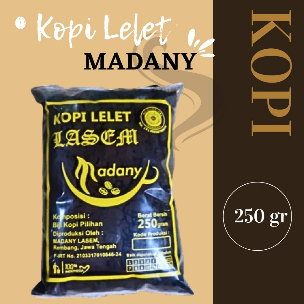 Jual KOPI LELET MADANY Khas Lasem Rembang Jawa Tengah - 200 GR | Shopee ...