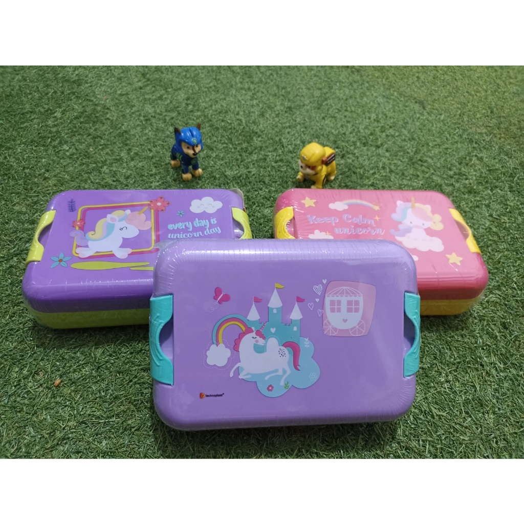 Jual TECHNOPLAST UNICORN LUNCH BOX 750 ML LUNCH BOX ANAK KOTAK