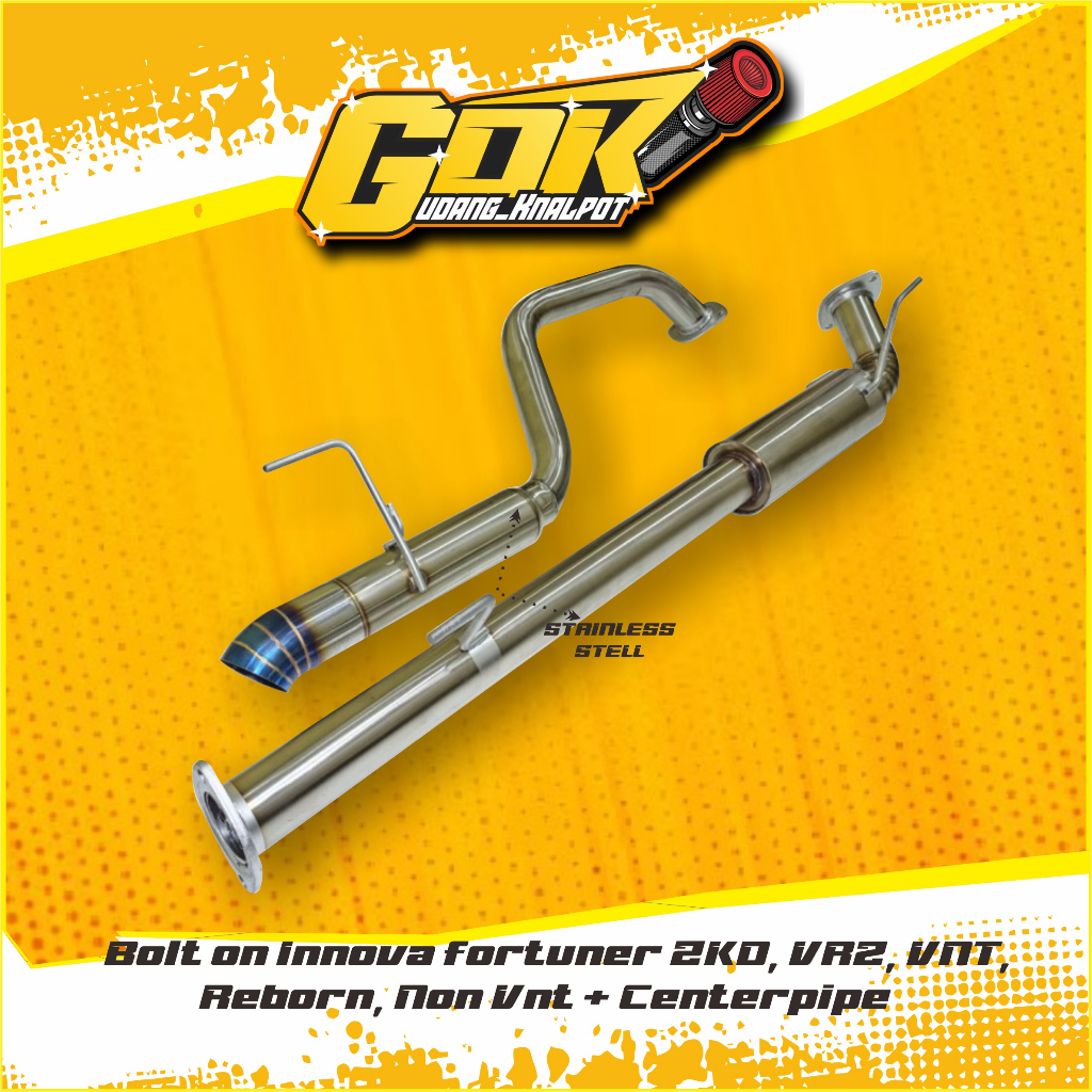 Jual Knalpot Bolt on Innova Fortuner 2KD, VRZ, VNT, Reborn, Non Vnt ...