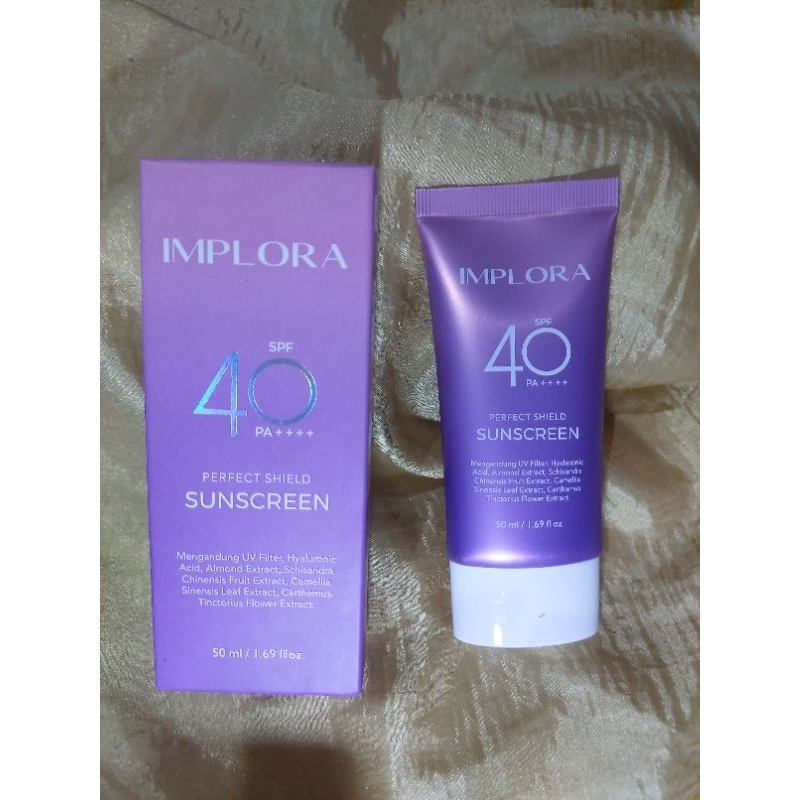 Jual Implora Perfect Shield Sunscreen SPF 40 PA++++(exp des 2026) | Shopee Indonesia