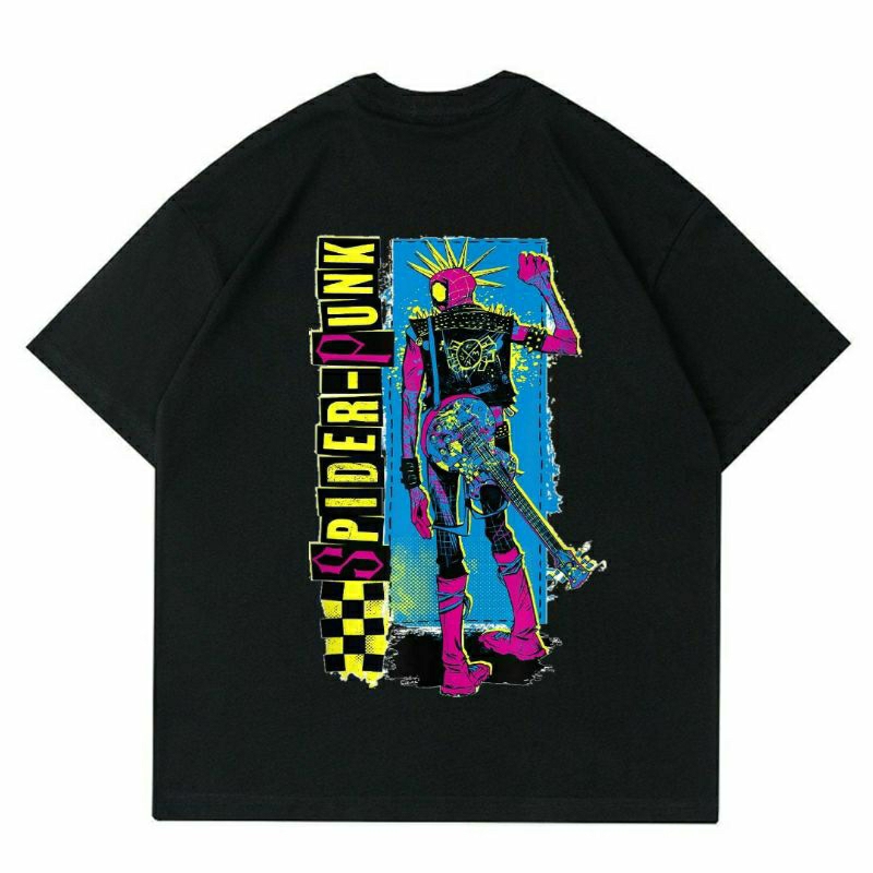 Jual BAJU SPIDERPUNK | T-SHIRT KAOS MARVEL SPIDER PUNK VINTAGE BLACK ... Jual BAJU SPIDERPUNK | T-SHIRT KAOS MARVEL SPIDER PUNK VINTAGE BLACK ...