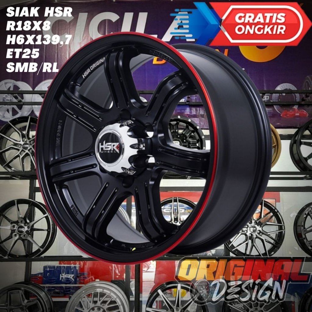 Jual Velg Mobil Ring 18 HSR SIAK R18 Untuk Hilux DC , DMUX , Triton ...