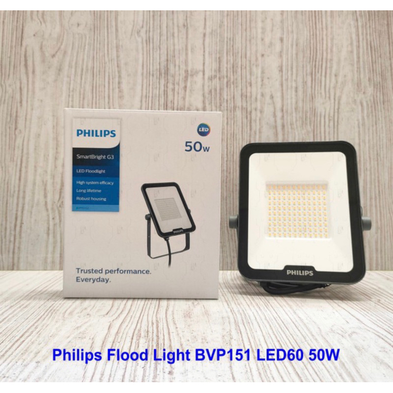 Jual Kap lampu sorot led Philips BVP151 50 watt 50w led floodlight lampu tembak led Philips 50 ...