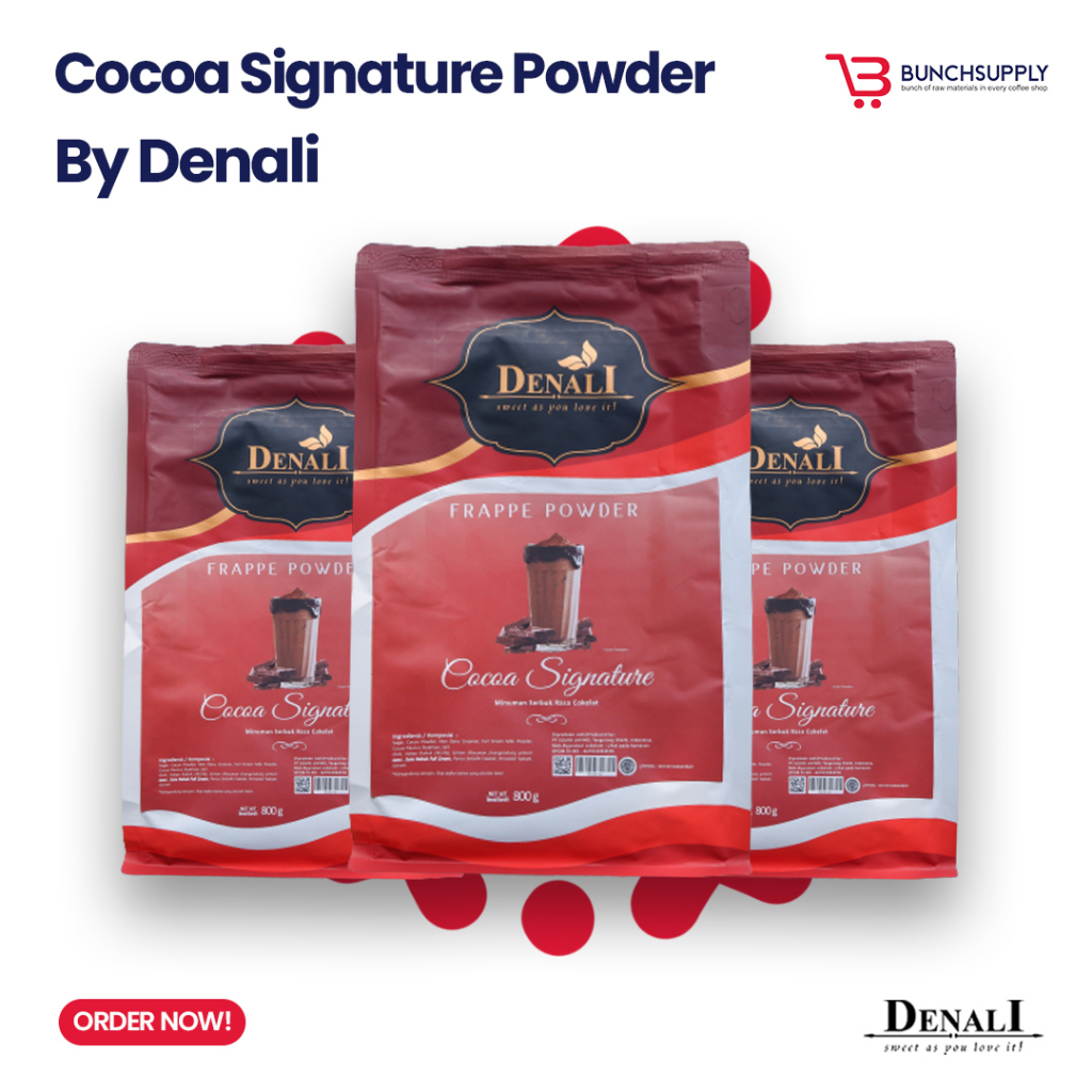 Jual DENALI Cocoa Signature Powder 800gr - Bunch Supply | Shopee Indonesia