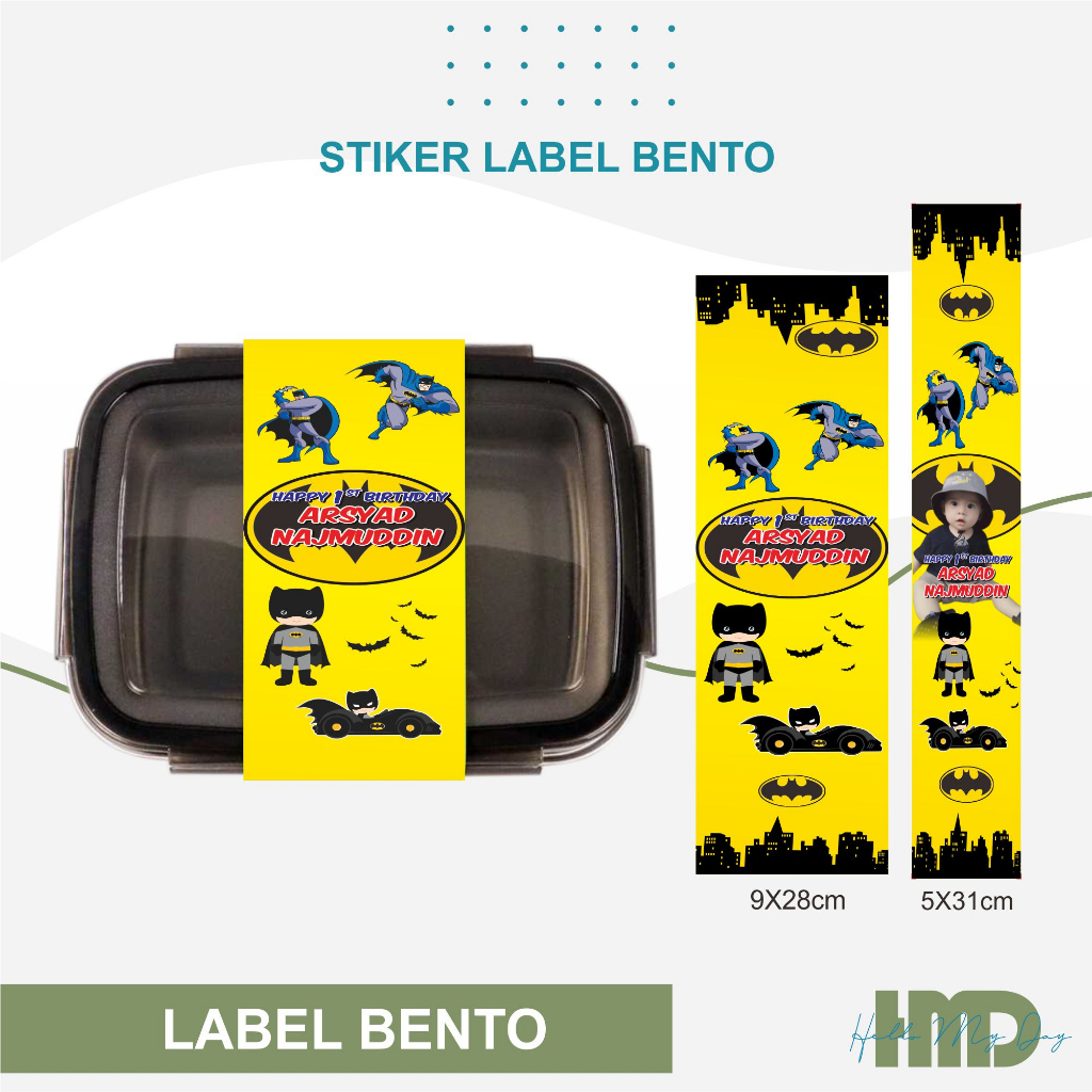 Jual Paket Label Bento Stiker Makanan Segel Kotak makan | Shopee Indonesia