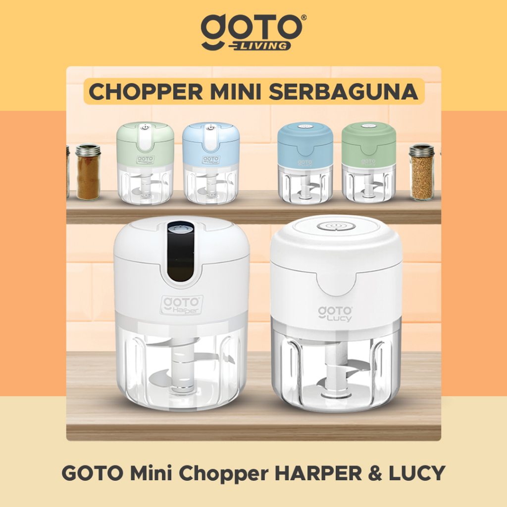 Jual Goto Lucy Harper Mini Chopper Blender Penggiling Bumbu Dapur ...