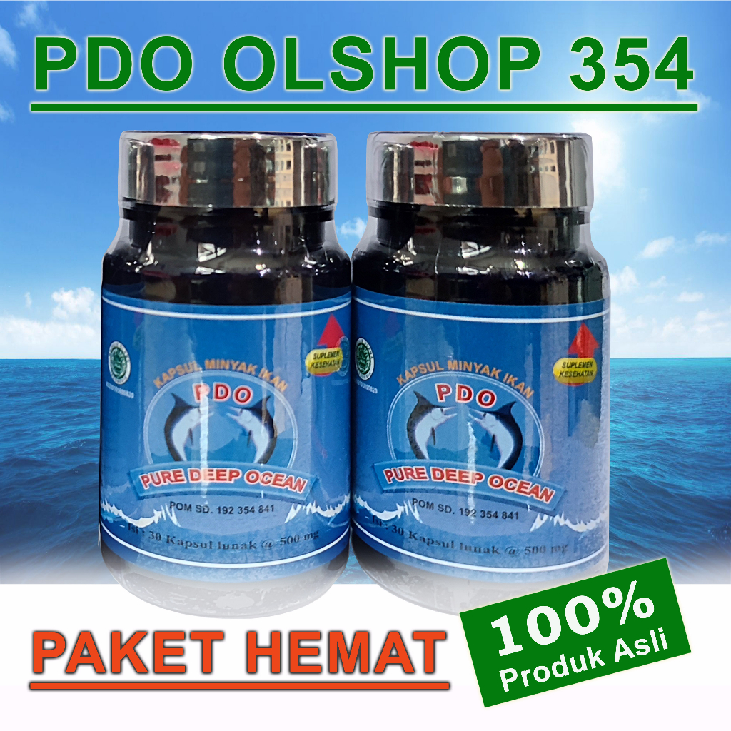 Jual PDO Minyak Ikan - Paket Hemat 2 Botol | Shopee Indonesia