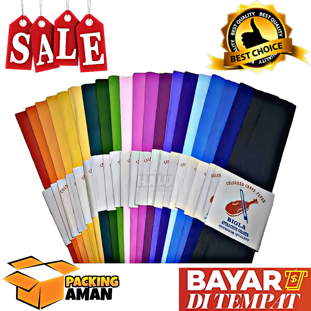 Jual (BISA COD) PROMO 1 Pcs Kertas Krep Biola | Shopee Indonesia Jual (BISA COD) PROMO 1 Pcs Kertas Krep Biola | Shopee Indonesia