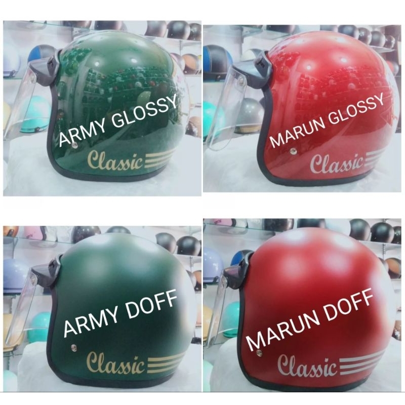 Jual HELM MURAH,HELM HALF FACE BOGO CLASSIC GAYA RETRO KUALITAS BAGUS ...
