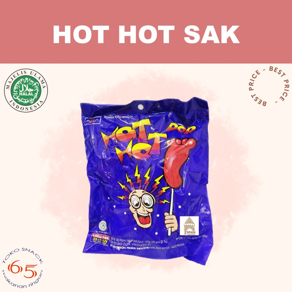 Jual Hot Hot Pop 25. permen lolipop. PAK | Shopee Indonesia