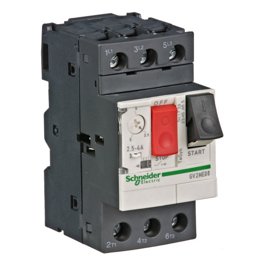 Jual Schneider GV2ME08 (2,5a-4a) thermal magnetic motor circuit breaker gv2me08 GV2 ME08 ...