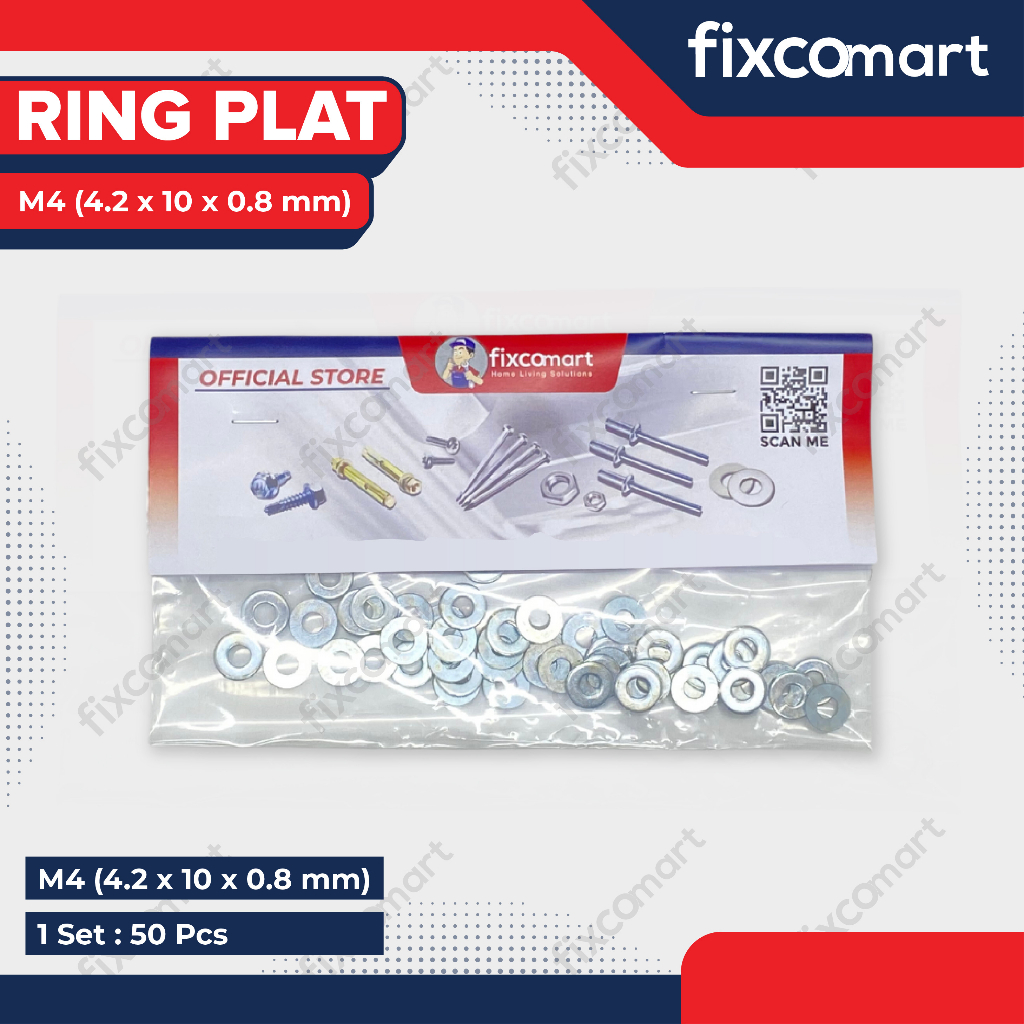 Jual Ring Plat M4 Putih Paket 50 PCS | Shopee Indonesia