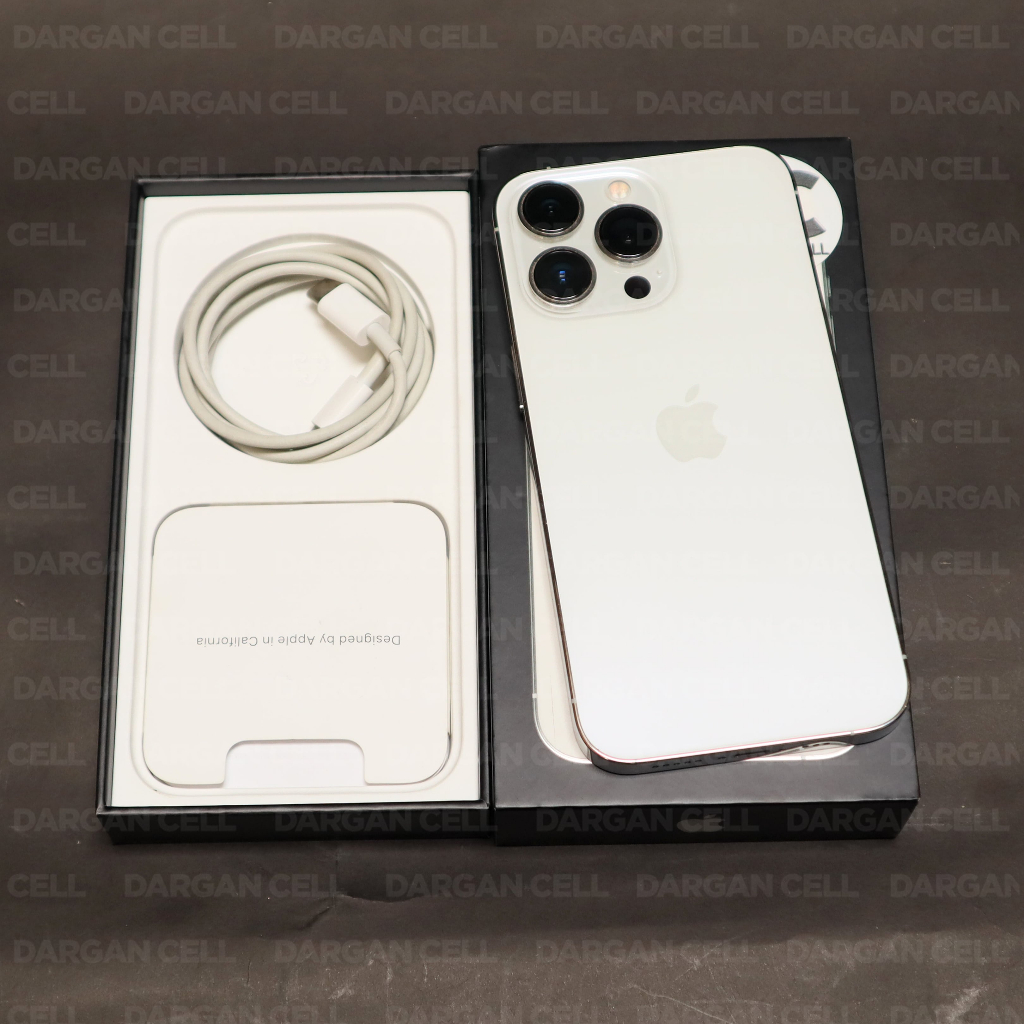 Jual IPHONE 13 PRO 128GB FULLSET MULUS SECOND - GARANSI RESMI TAM WARNA SILVER | Shopee Indonesia