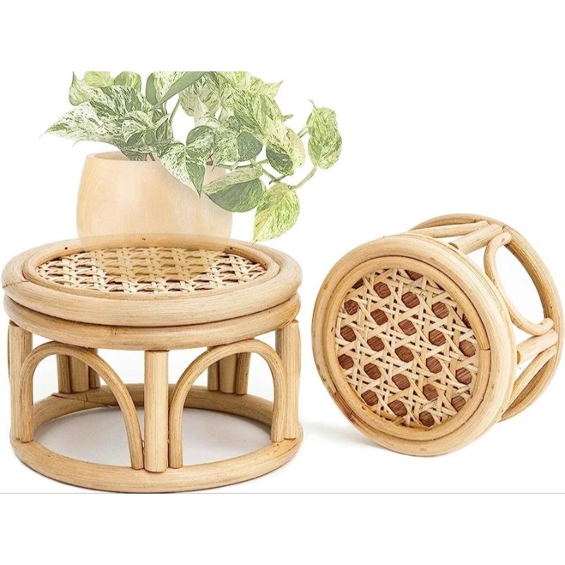 Jual pot mini rotan kombinasi webbing/cover pot/standing pot mini ...