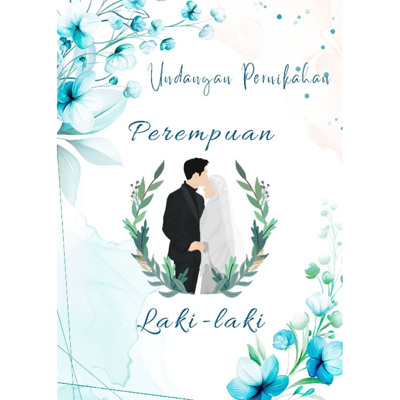 Jual undangan video pernikahan/lamaran white blue | Shopee Indonesia