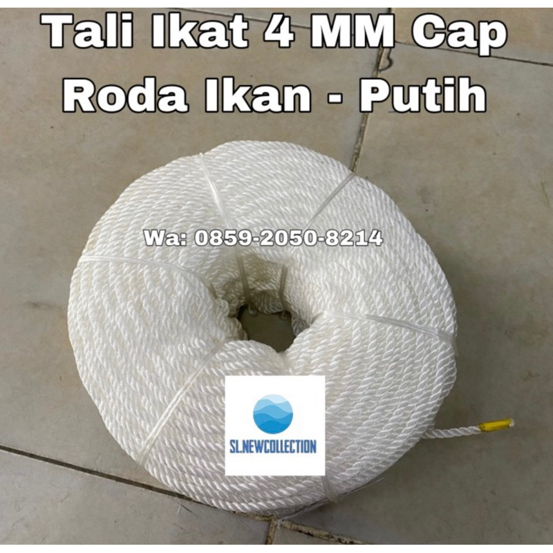 Jual Tali Tambang / Tali Ikat Serbaguna 4 MM - PUTIH Premium | Shopee ...