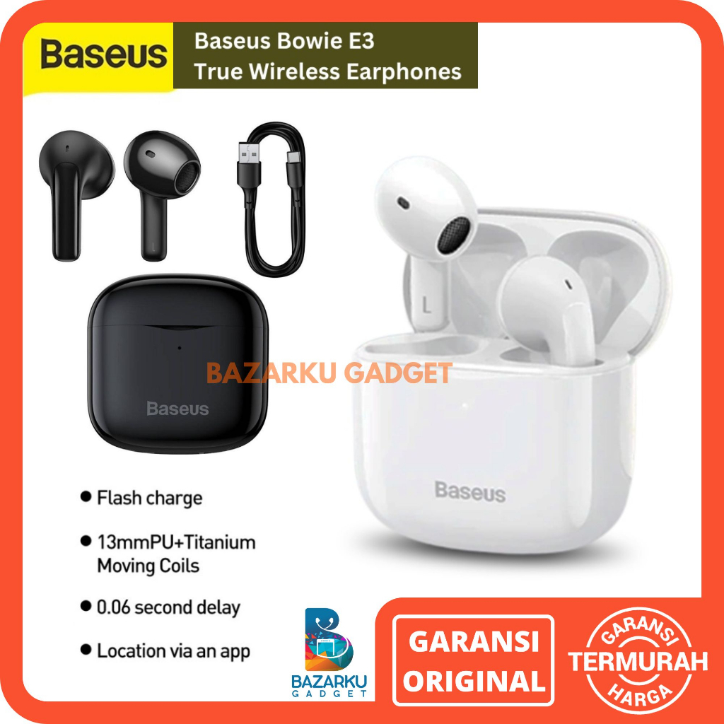 Jual Baseus Bowie E3 TWS Baseus E3 Baseus Earbuds TWS Bluetooth Baseus ...
