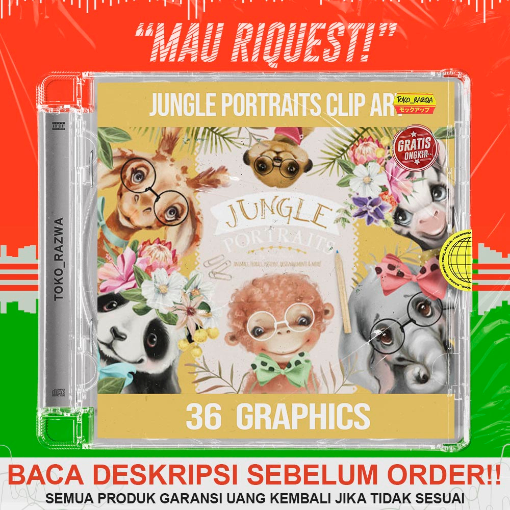 Jual Jungle Portraits - Clip Art - 080623 | Shopee Indonesia