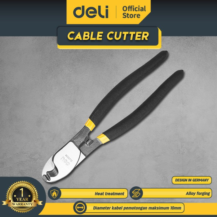 Jual Deli Tang Potong Kabel Cable Cutter EDL200XX | Shopee Indonesia