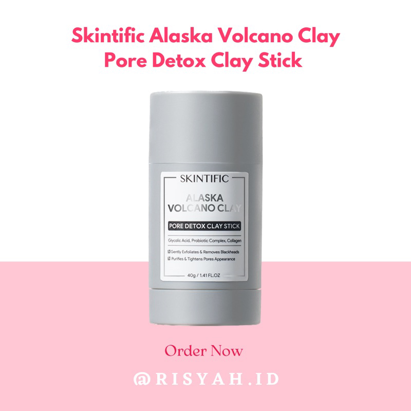 Jual SKINTIFIC Alaska Volcano Pore Detox Clay Stick 40g / Skintific ...