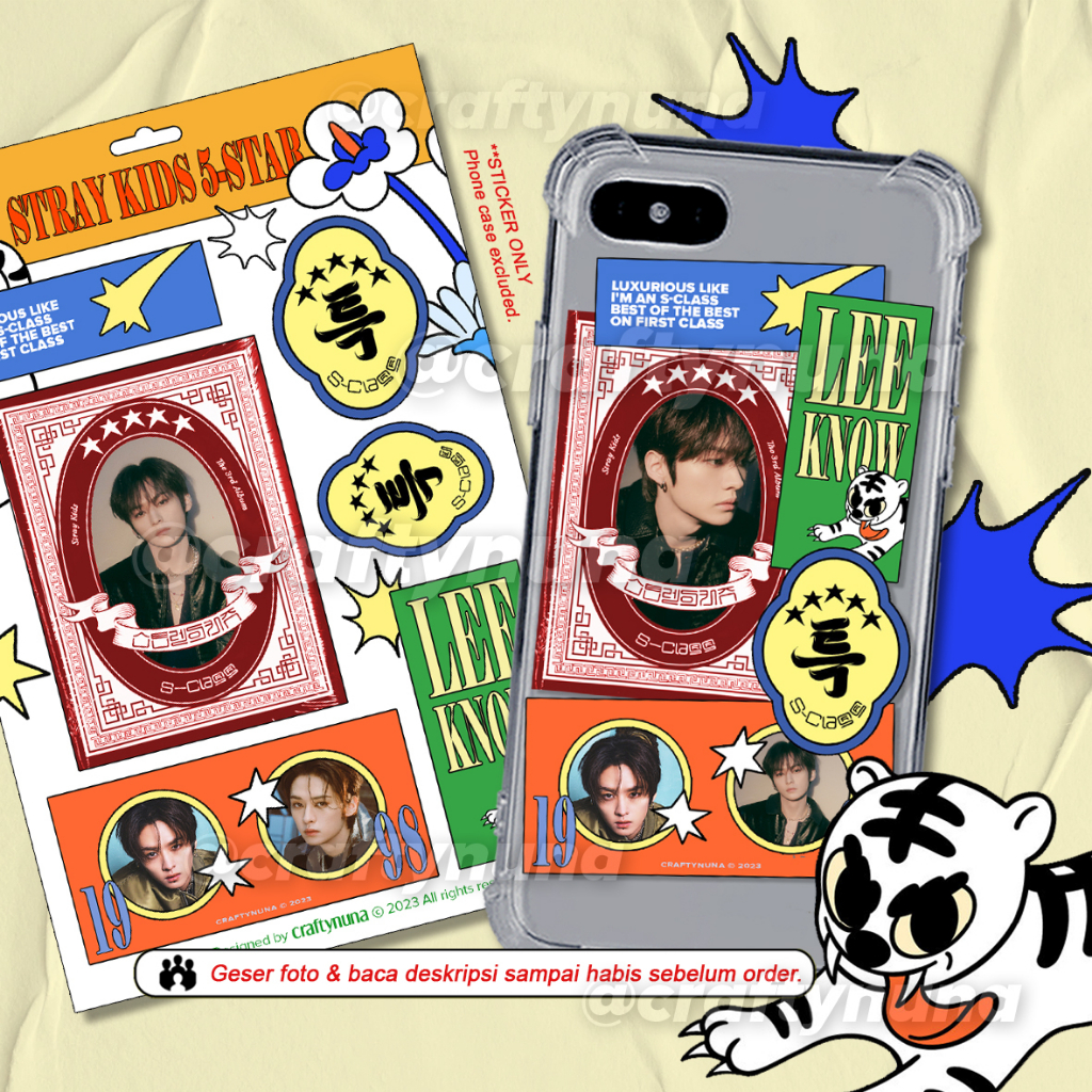 Jual STRAY KIDS 5-STAR AESTHETIC DIY STICKER SET stiker s-class estetik ...