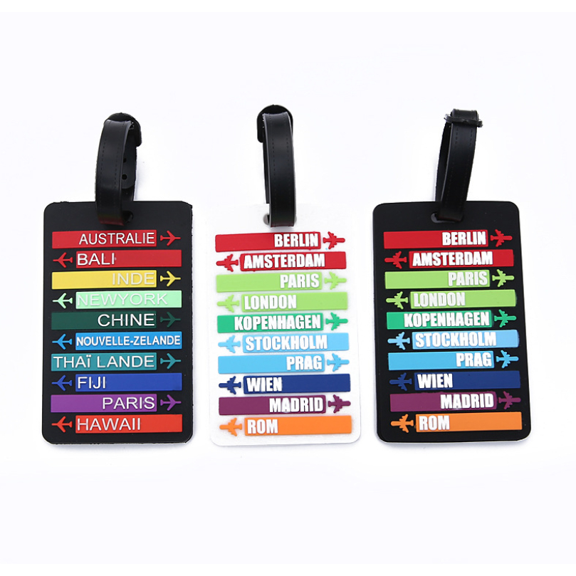 Jual Travel Luggage Tag Label Koper DESTINATION Koper jadi mudah ...