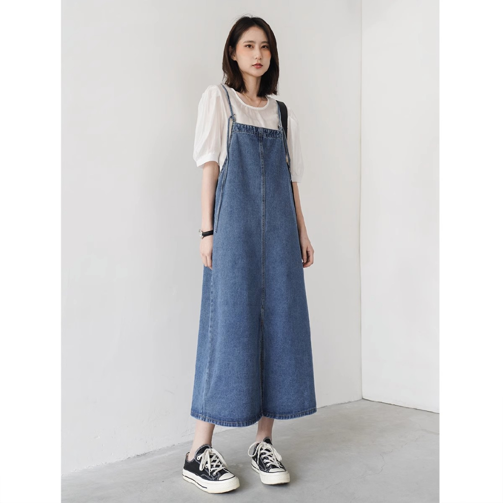 Jual Overall Rok Jeans Jean Jins Denim Wanita Big Size 5XL Overall Rok ...
