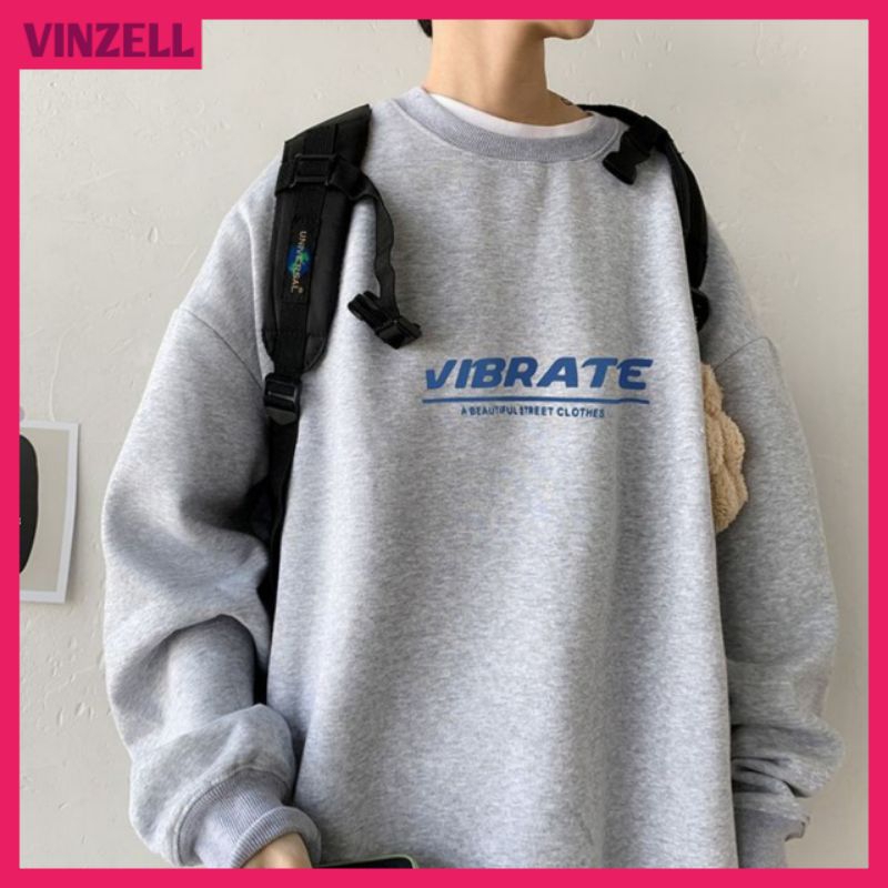 Jual SWEATER KOREAN STYLE VIBRATE BIGSIZE (S-6XL) CREWNECK OVERSIZE ...