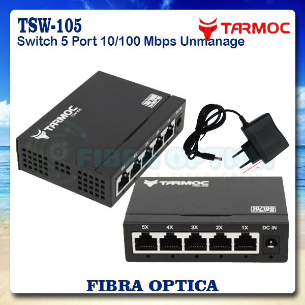 Jual Tarmoc TSW-105 Switch Unmanage 5 Port 10/100Mbps Metal Case ...