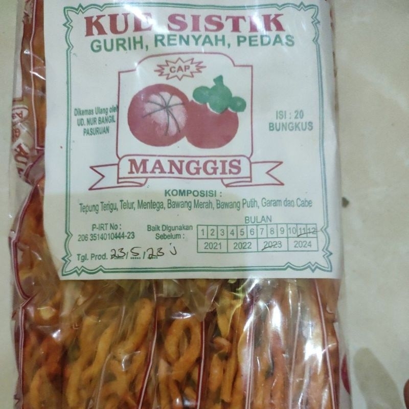 Jual Sistik Cap Manggis Isi 20 bungkus ( 1 pack) | Shopee Indonesia