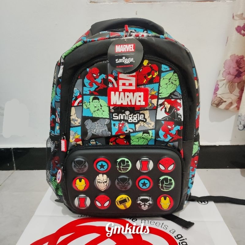 Jual Smiggle Marvel Avengers Backpack Tas Smiggle Original | Shopee ...