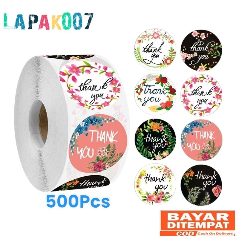 Jual Sticker Label Makanan Tulisan Thank You For Your Order I Roll 500 ...