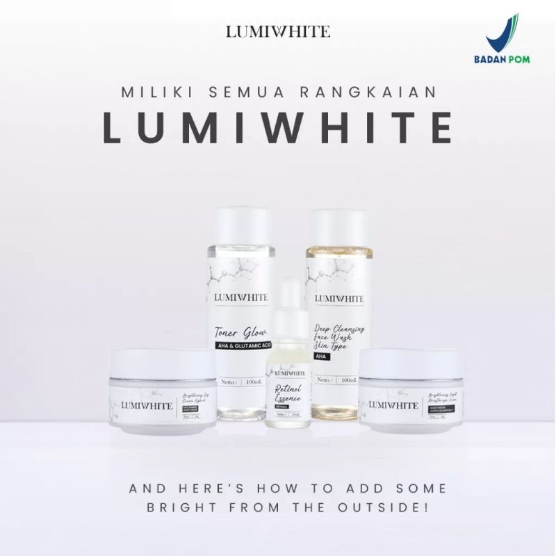 Jual [ECER/PAKET] LUMIWHITE BRIGHTENING SERIES PACKAGE LUMIWHITE SATUAN ...