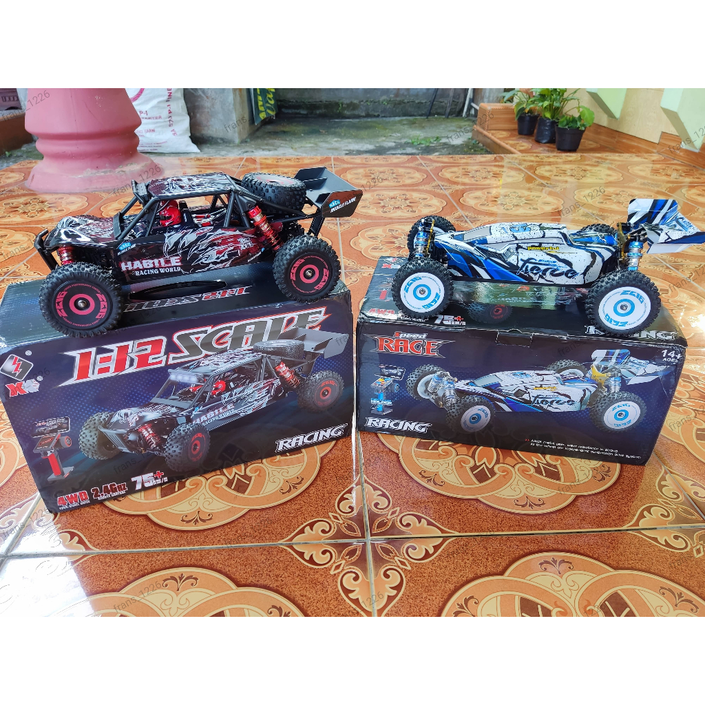 Jual WLToys 124016 & 124017 V2 Mobil RC Truggy Offroad Brushless 1/12 ...