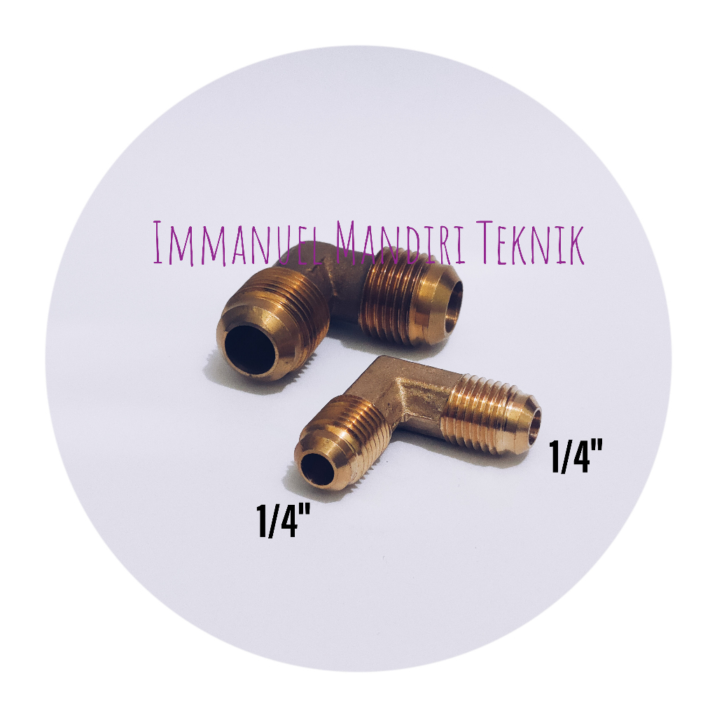 Jual Double nepel AC 1/4 elbow / Double nipple AC 1/4 elbow | Shopee Indonesia