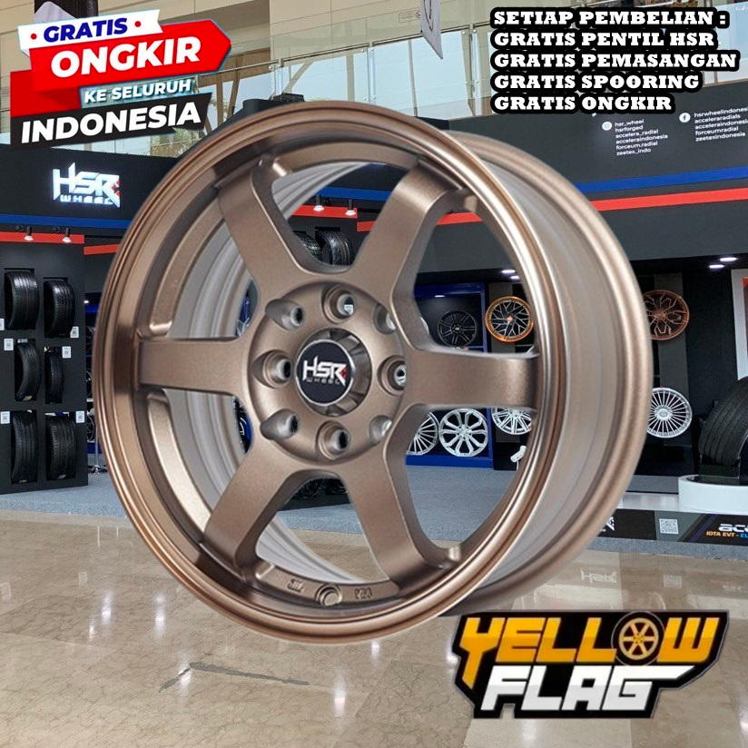 Jual VELG MOBIL RACING RING 14 HSR TOKYO BRONZE R14 BUKAN TE37 - AGYA BRIO AVANZA AYLA CALYA ...