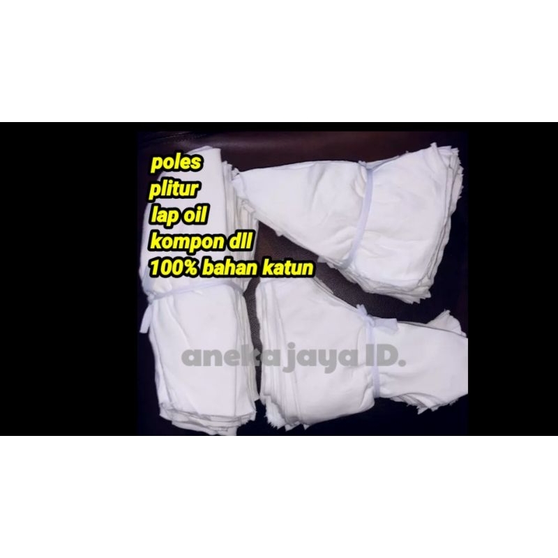 Jual KAIN LAP MAJUN PUTIH KATUN,100% BAHAN KAOS KATUN,KAIN LAP POLES ...