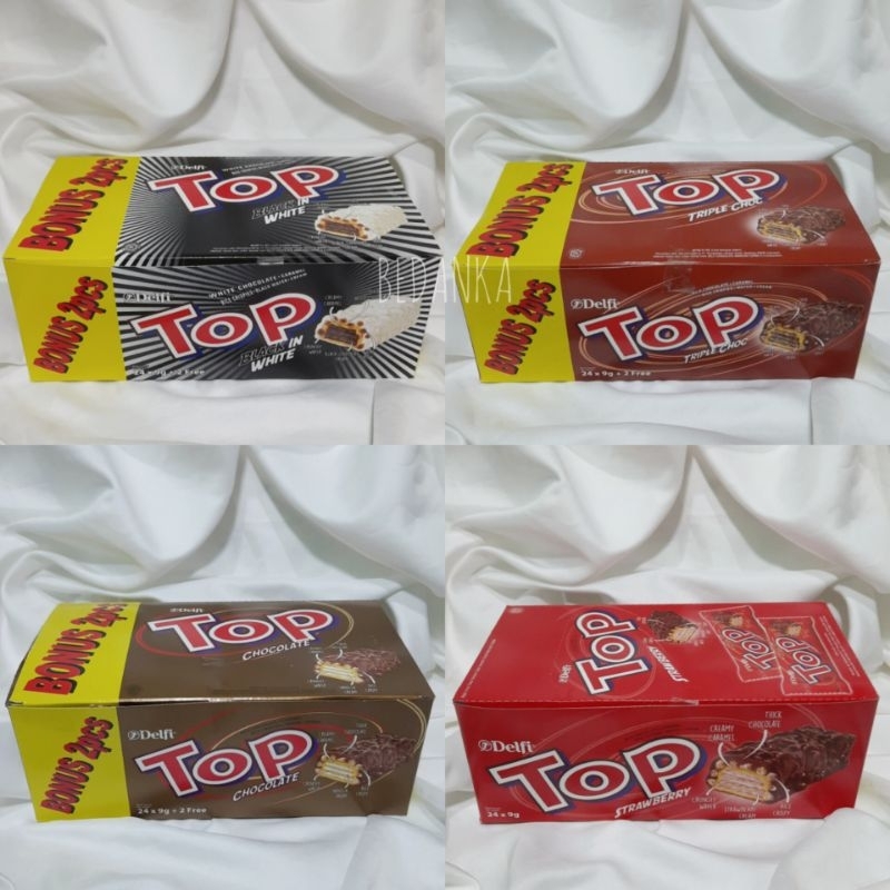 Jual delfi top wafer 1 box isi 24 pcs x 9gr | Shopee Indonesia