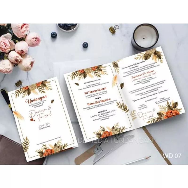 Jual (free plastik opp dan lebel) undangan pernikahan murah undangan ...