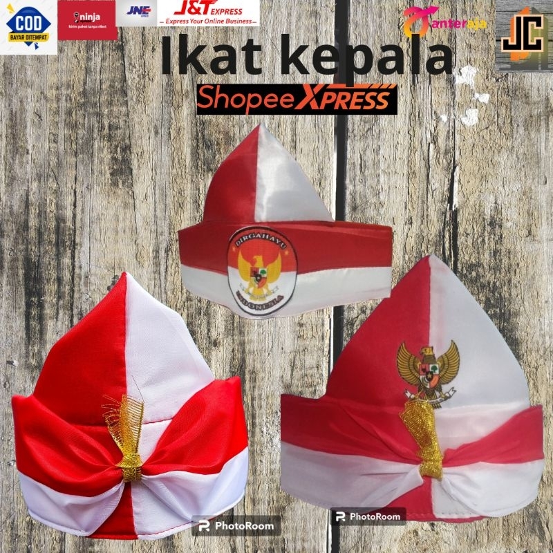Jual IKET KEPALA MERAH PUTIH,BENDO BLANGKON MERAH PUTIH | Shopee Indonesia
