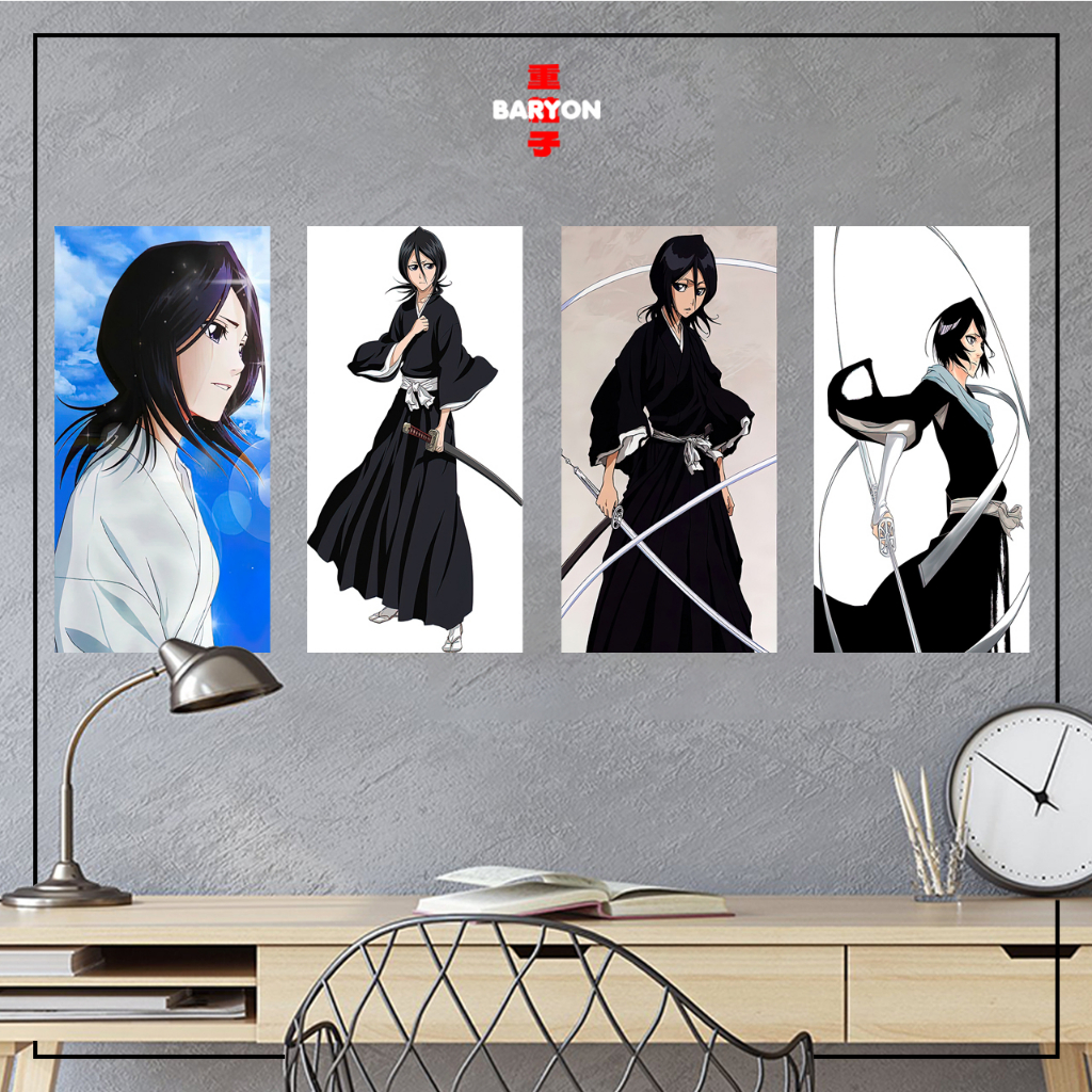 Jual BARYON Hiasan Kamar RUKIA KUCHIKI BLEACH Pajangan Poster Kayu Wall ...