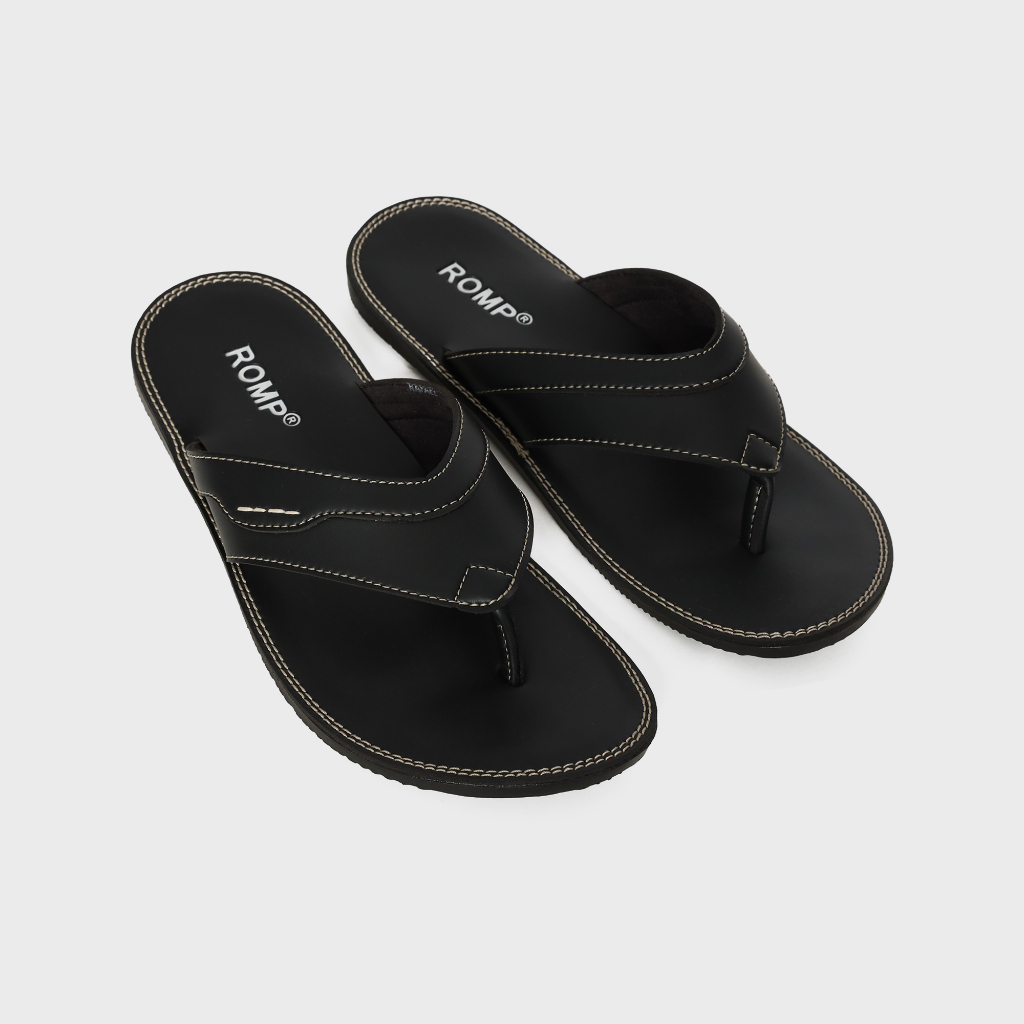 Jual ROMP Sandal Jepit Pria Hitam - Rafael | Shopee Indonesia