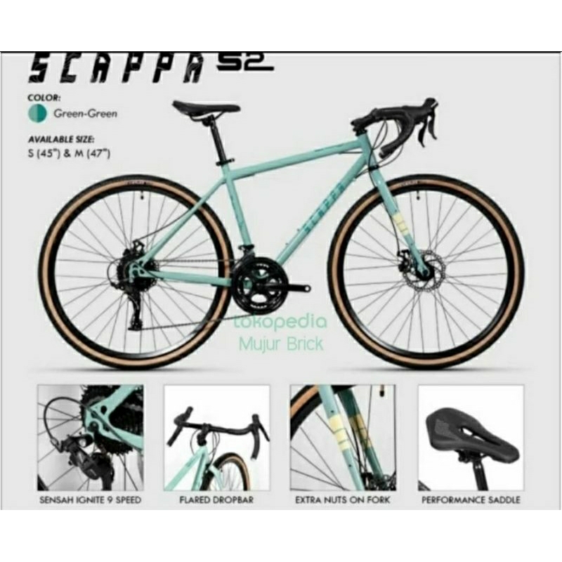 Jual Sepeda GRAVEL GENIO SCAPPA S2 700C 18 speed road bike | Shopee ...