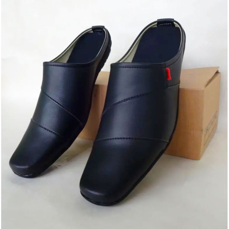 Jual sepatu slop pria//sepatu slop formal//sepatu slop bustong | Shopee ...