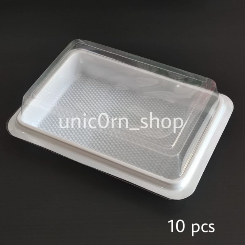 Jual Mika Snack Box Putih/Mika Bento Tanpa Sekat 16,5x11x5cm ( isi ...