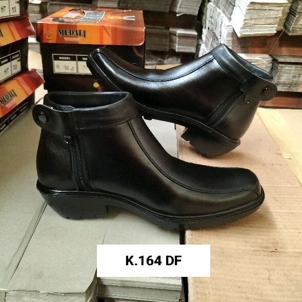 Jual Sepatu kulit PDH pria boots polri TNI security guard PNS sepatu ...